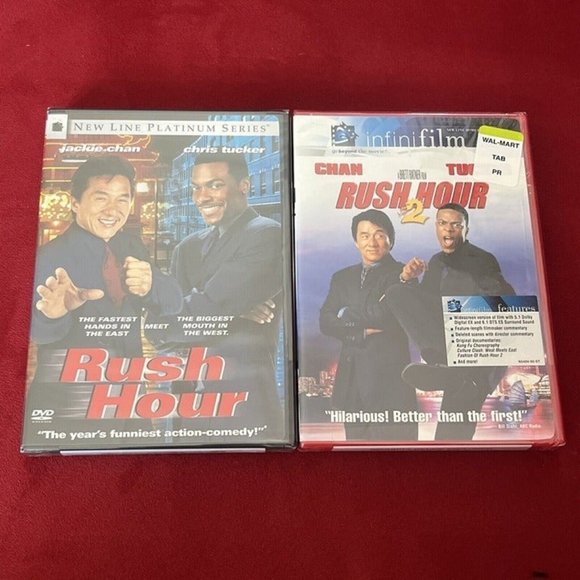 Media | New Rush Hour 1 2 Dvd Movie Lot Jackie Chan Chris Tucker Sealed ...